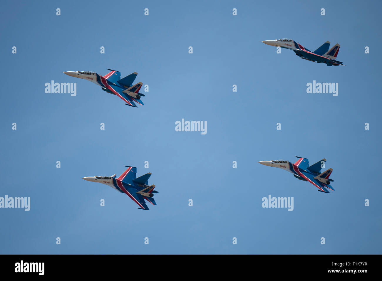 Langkawi, Malaysia. 27th March 2019. Russian Sukhoi Su-30SM fighter ...