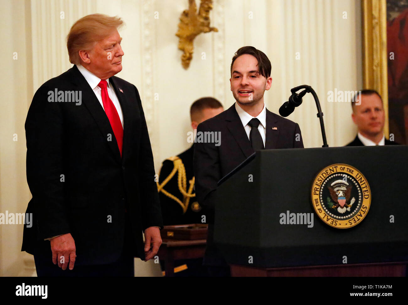 United States President Donald J. Trump presents a posthumous Medal of ...