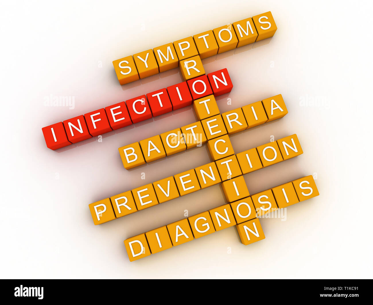 3d Infection word cloud concept - Illustration Stock Photo - Alamy