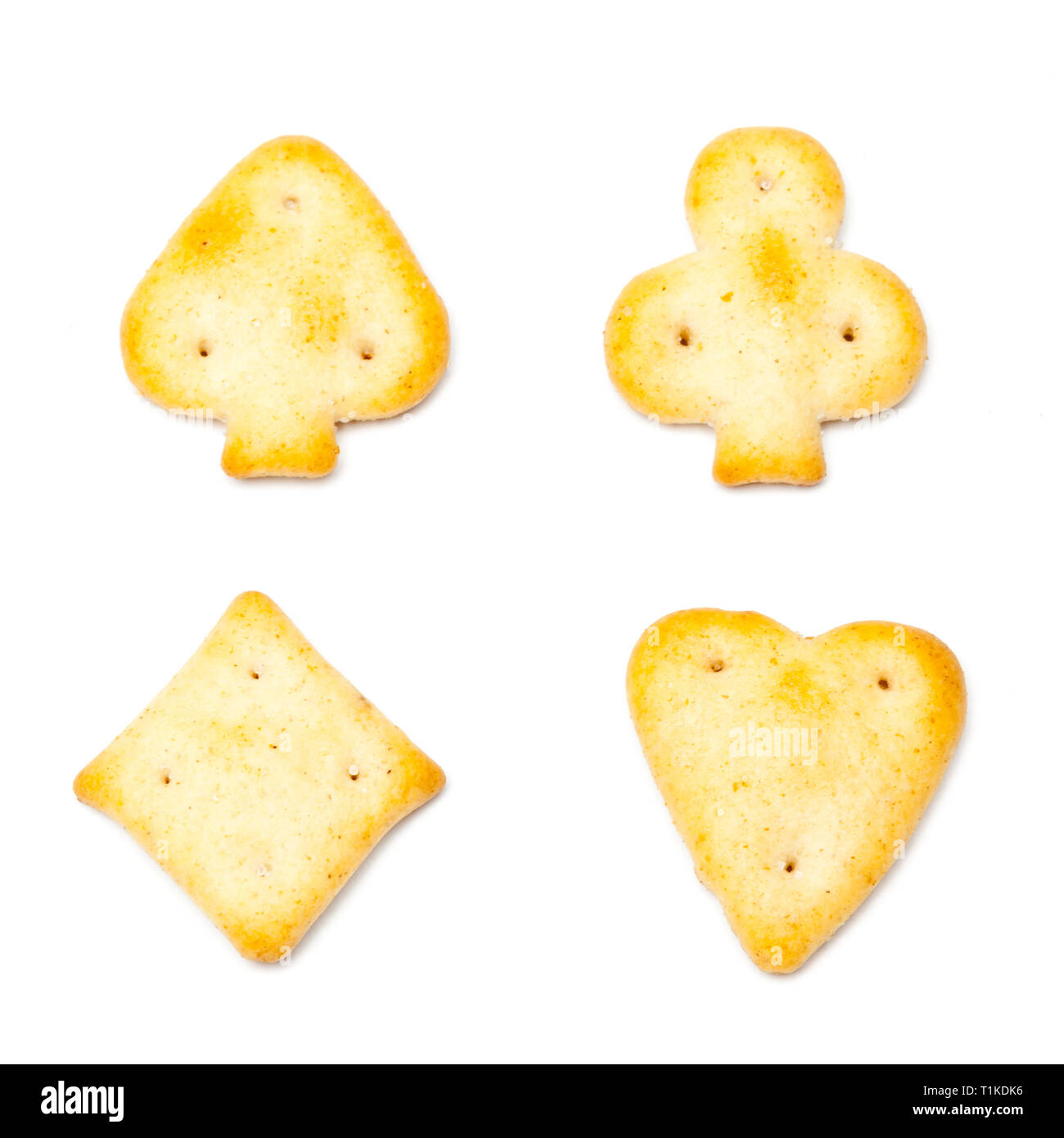 crackers on white background Stock Photo - Alamy