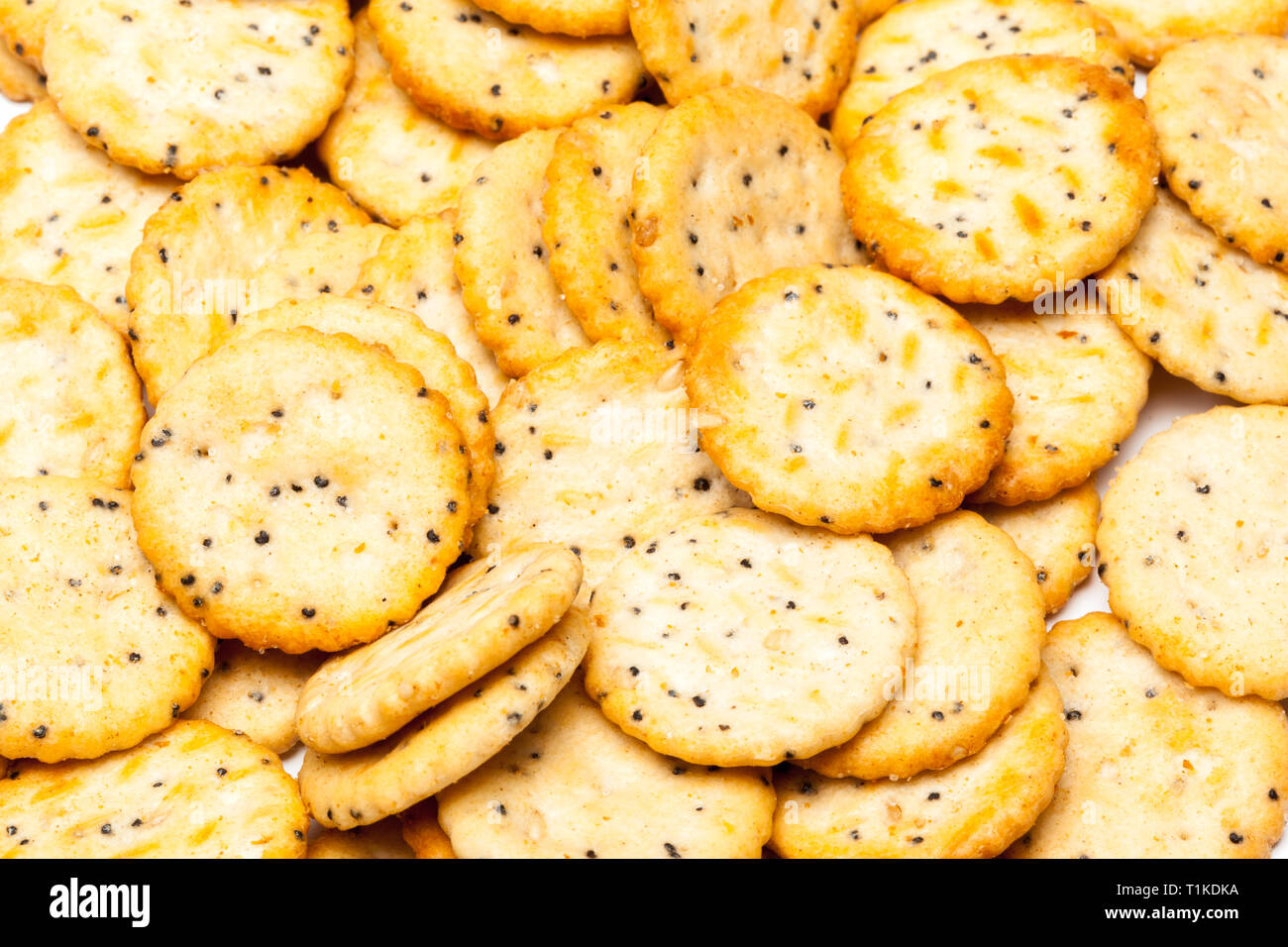 crackers on white background Stock Photo - Alamy