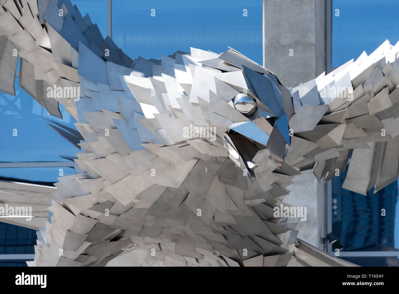 Falcon statue at mercedes benz stadium hi-res stock photography and ...