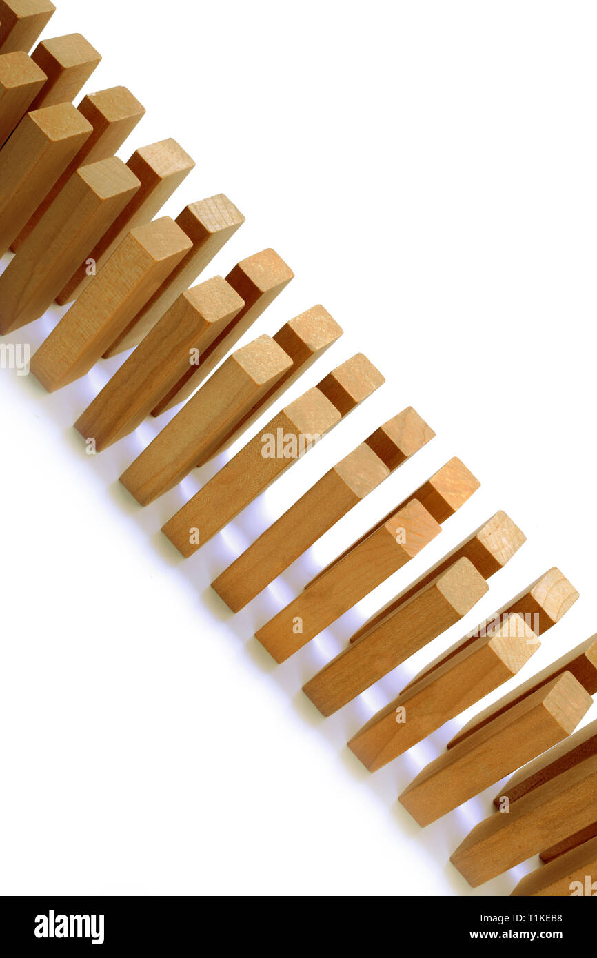 wooden blocks on white background Stock Photo - Alamy