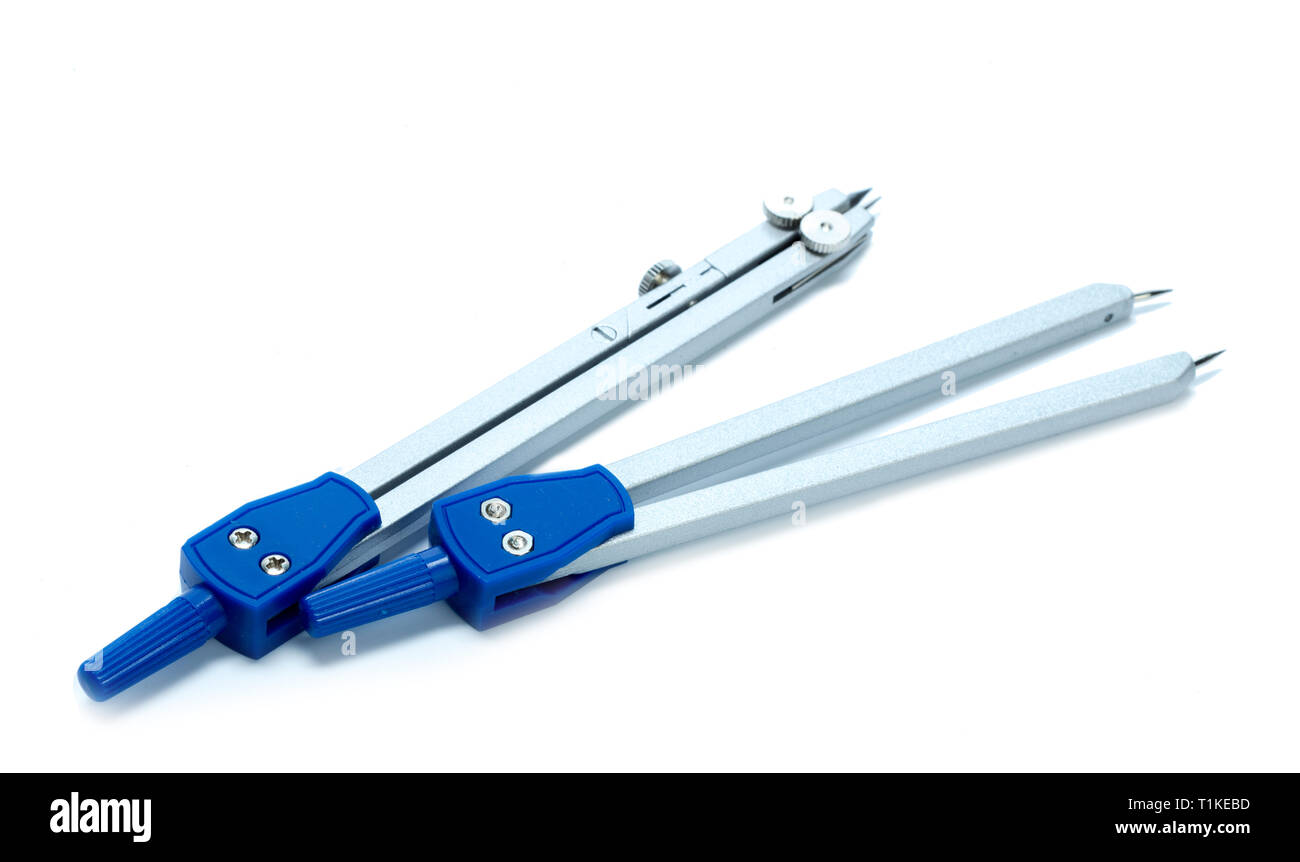 Engineering dividers Tools isolated on white background Stock Photo - Alamy