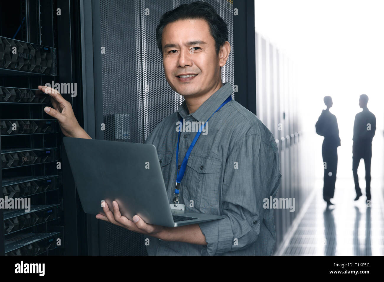 Technical personnel in the maintenance room inspection Stock Photo - Alamy