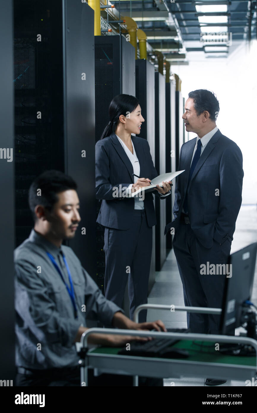 Technical personnel in the maintenance room inspection Stock Photo - Alamy