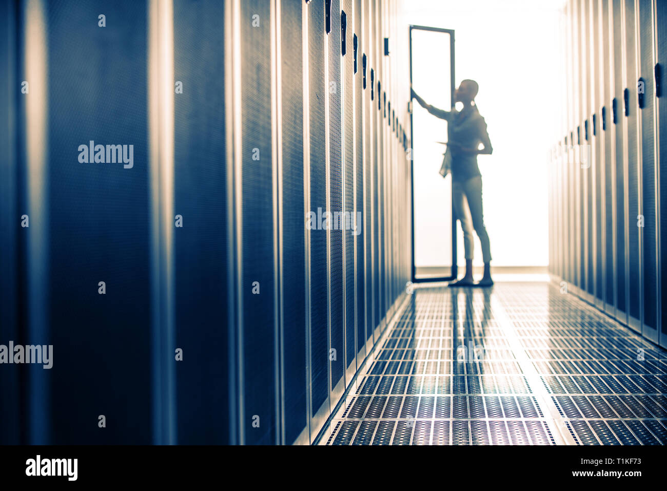 Technical personnel in the maintenance room inspection Stock Photo - Alamy