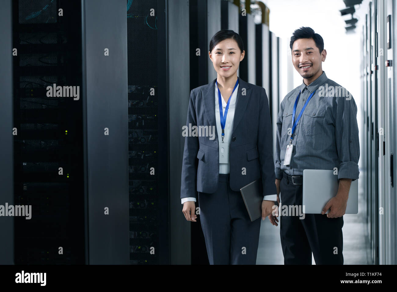Technical personnel in the room Stock Photo - Alamy