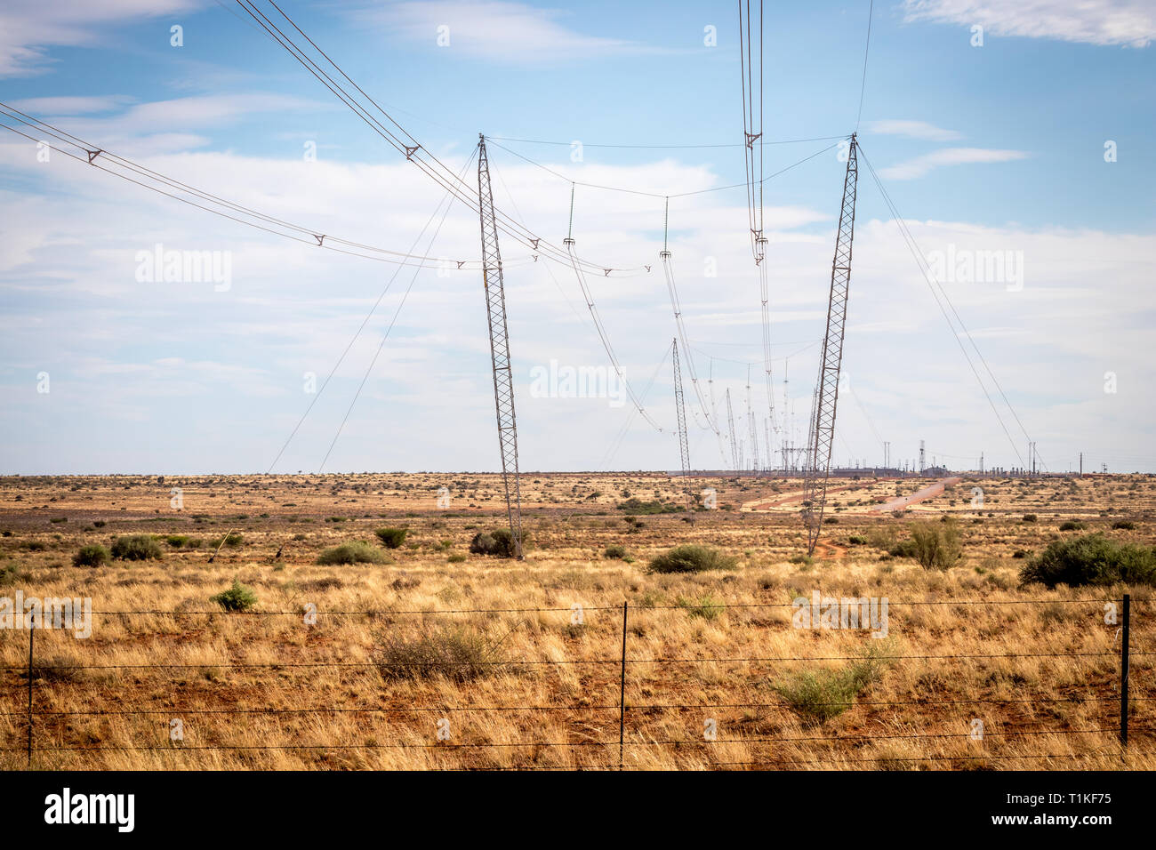 High voltage overhead power lines hi-res stock photography and images ...