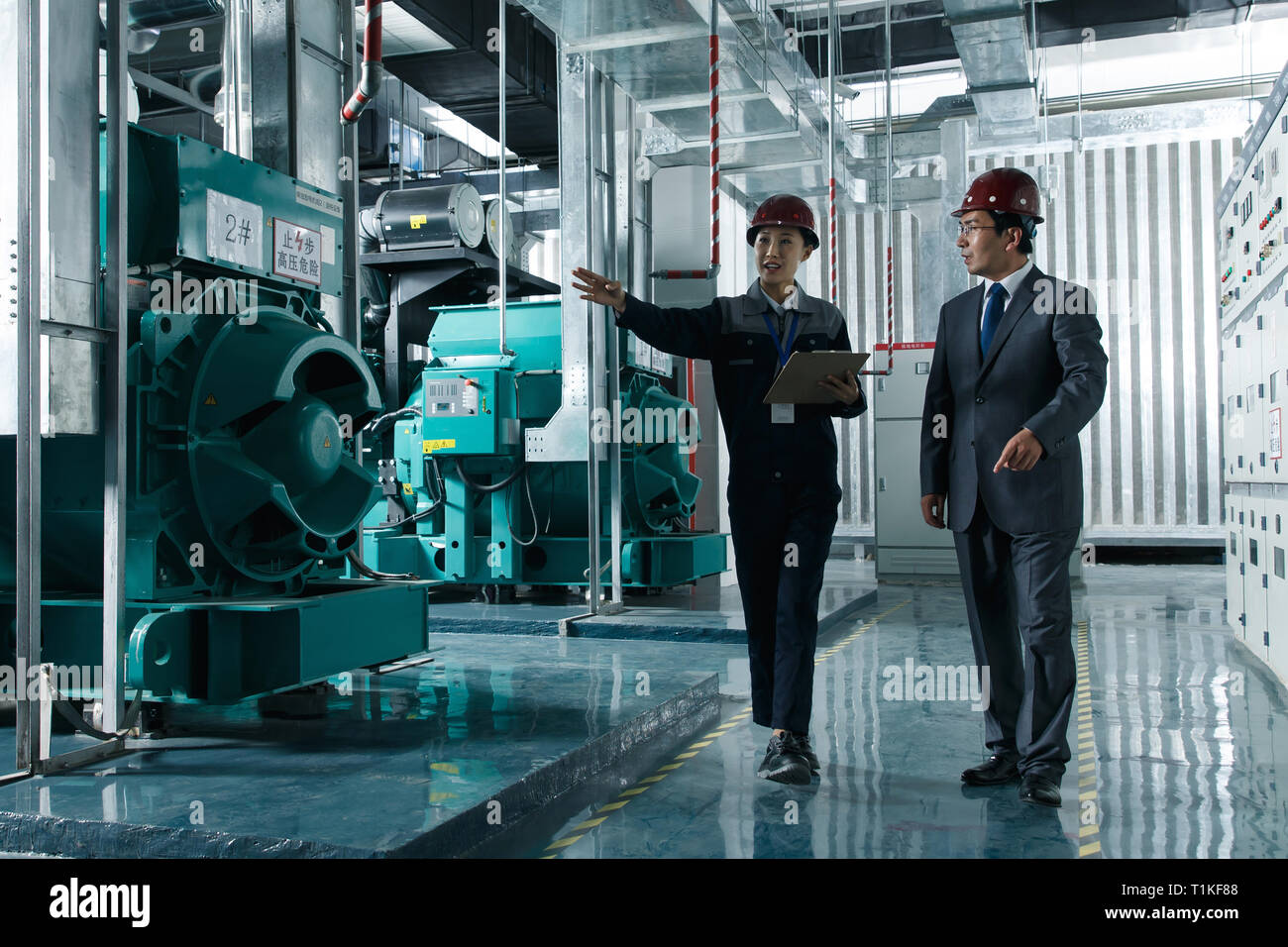 Technical personnel in the factory inspection Stock Photo - Alamy