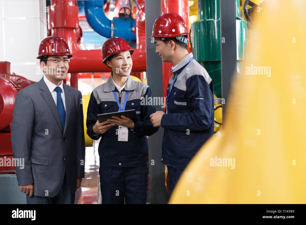 Technical personnel in the factory inspection Stock Photo - Alamy