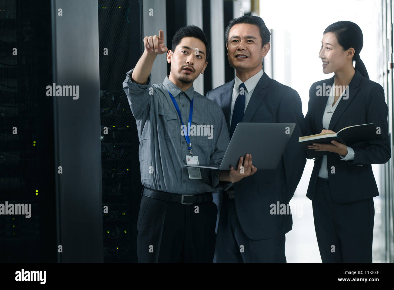Technical personnel in the maintenance room inspection Stock Photo - Alamy