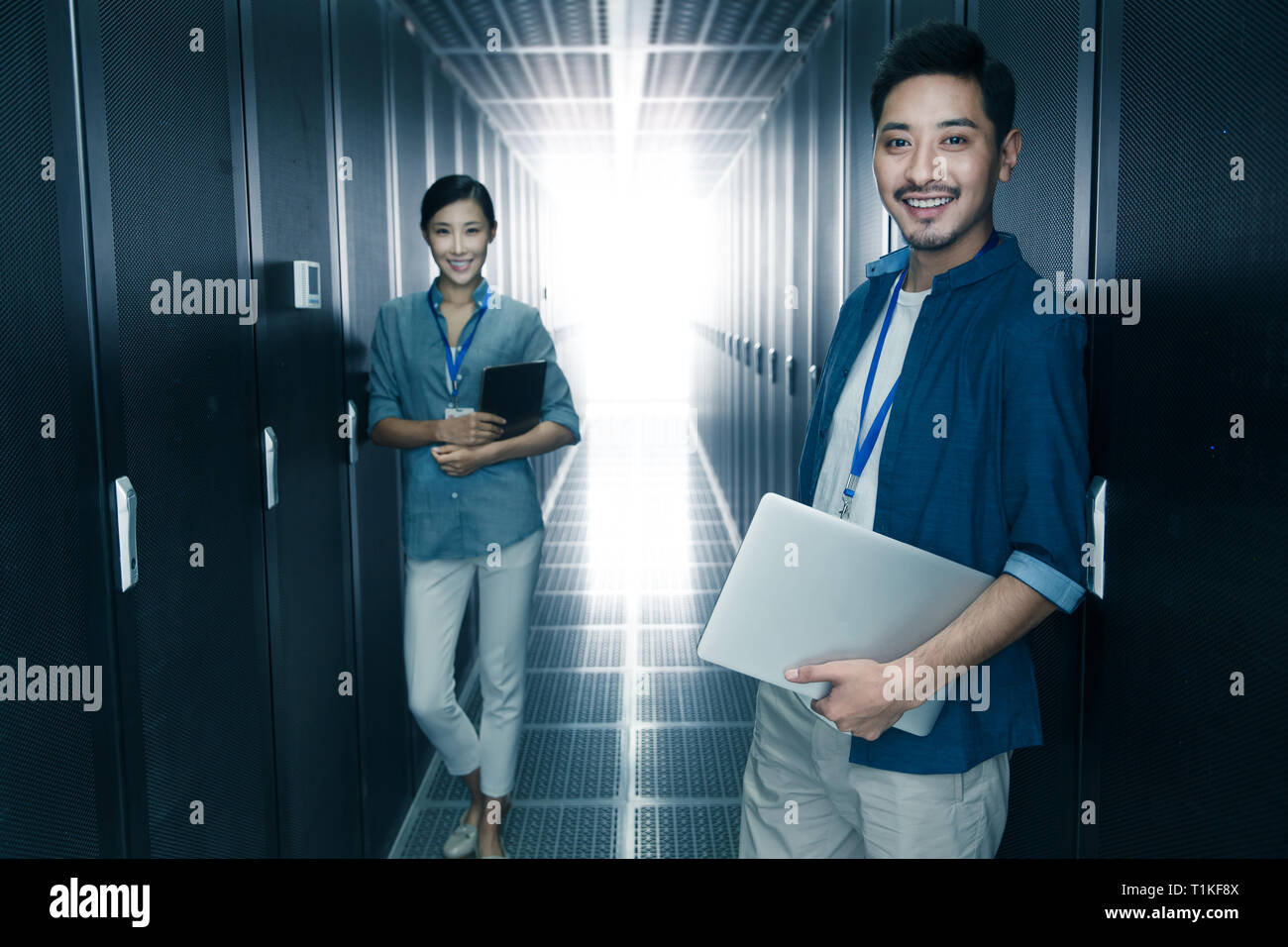 Technical personnel in the maintenance room inspection Stock Photo - Alamy