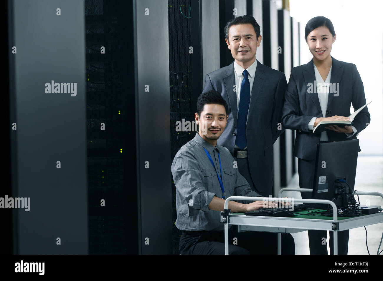 Technical personnel in the maintenance room inspection Stock Photo - Alamy