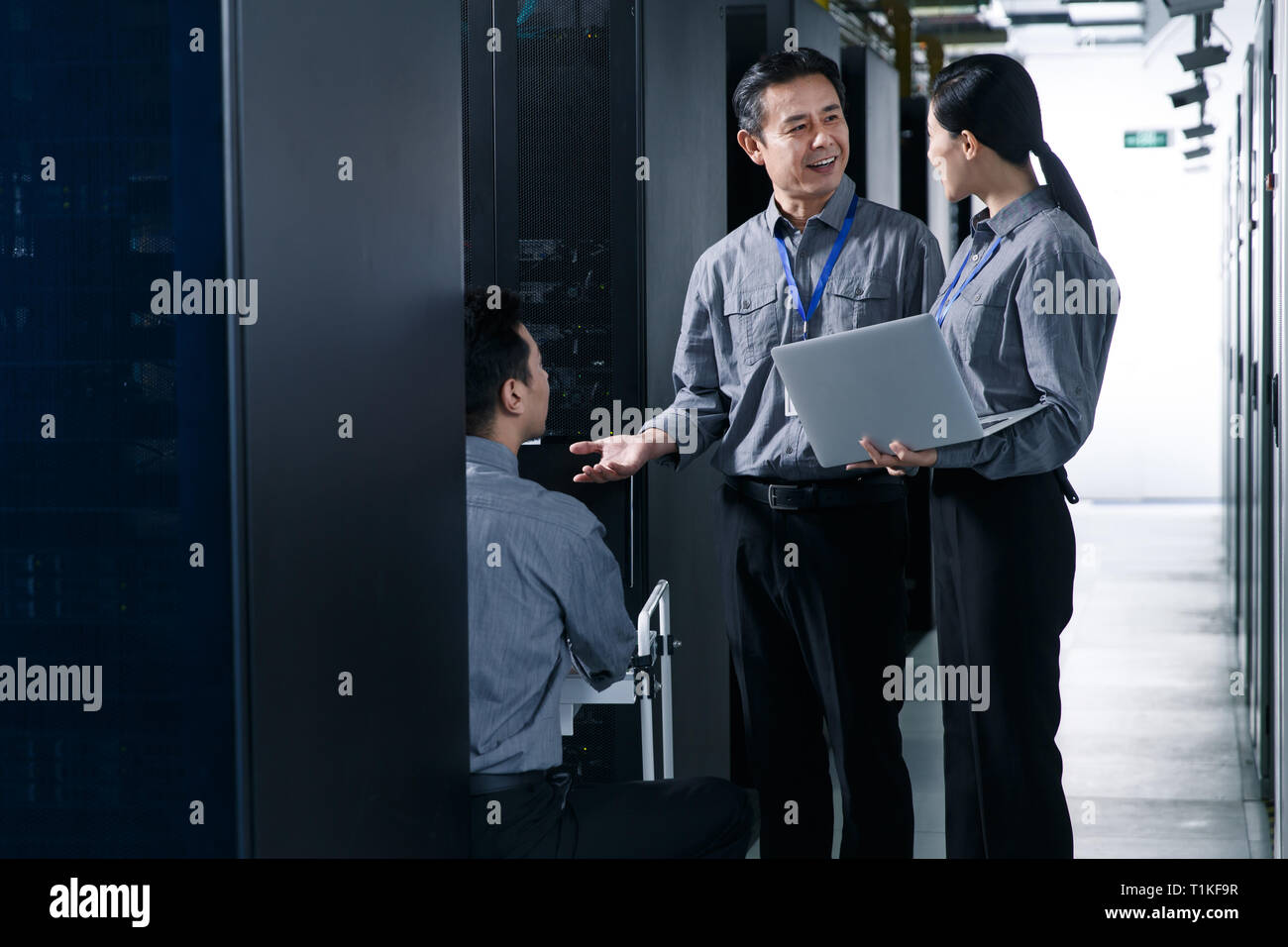 Technical personnel in the maintenance room inspection Stock Photo - Alamy