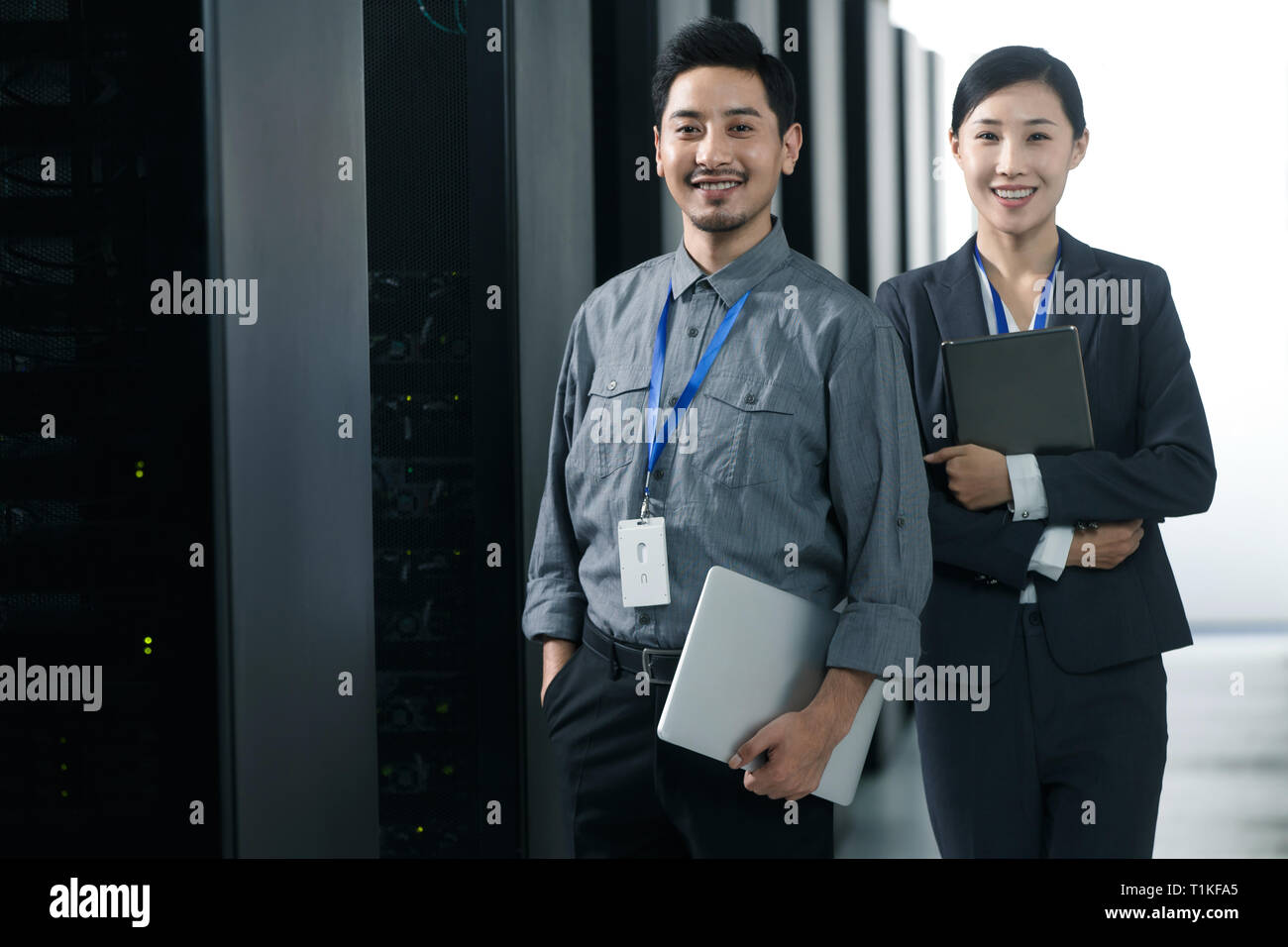 Technical personnel in the room Stock Photo - Alamy