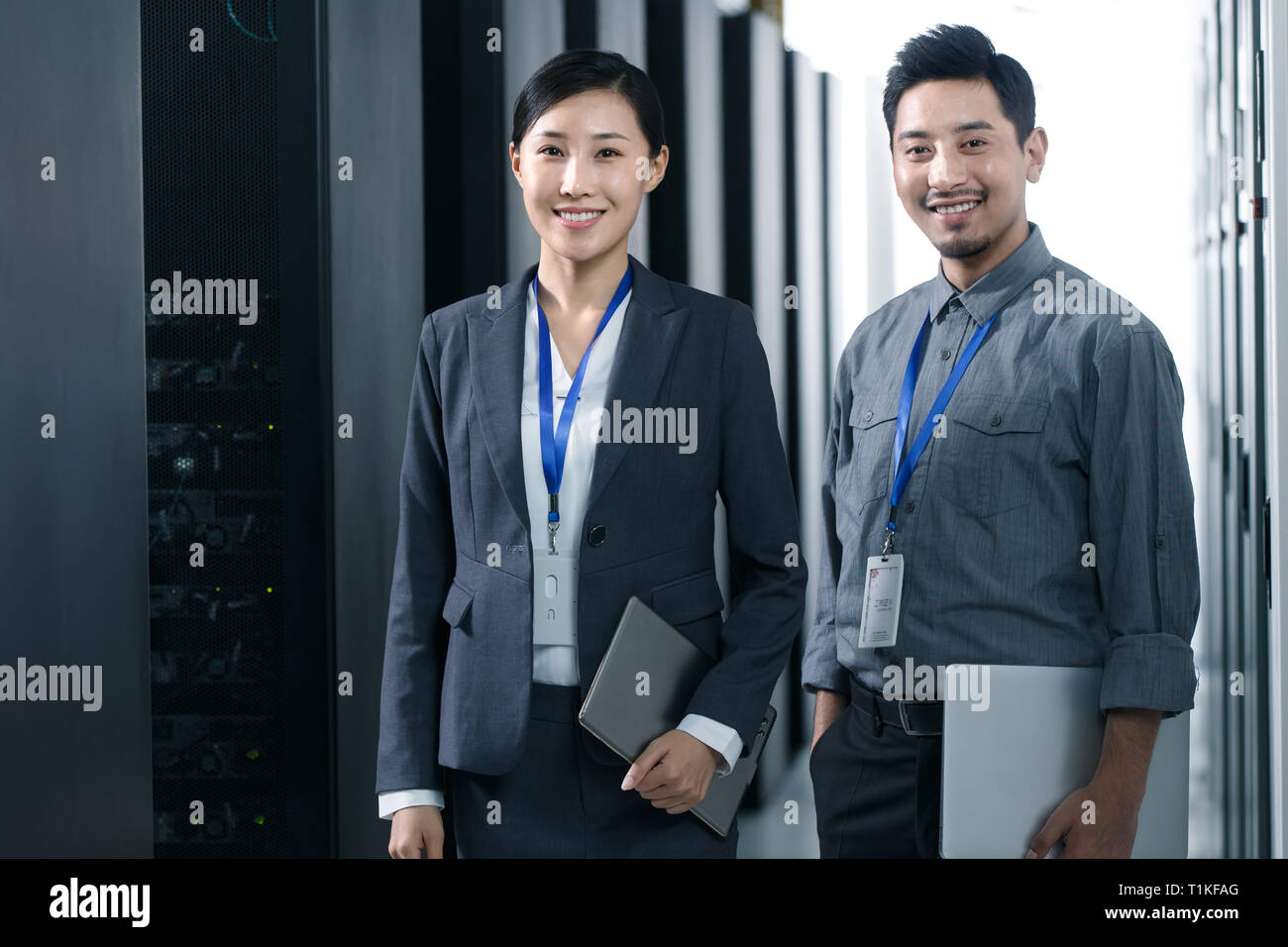 Technical personnel in the room Stock Photo - Alamy