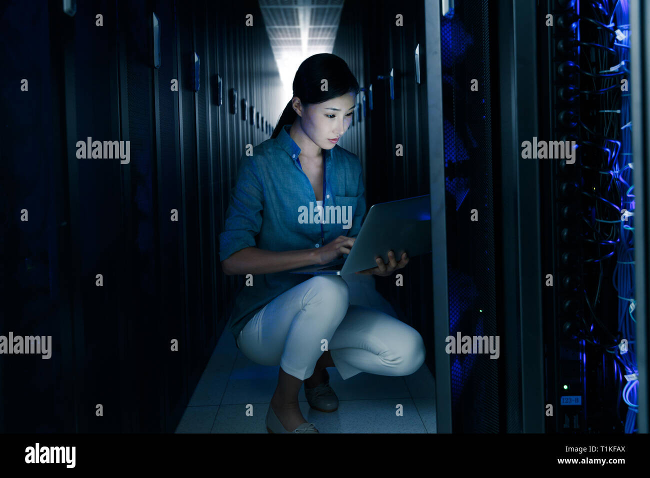 Technical personnel in the maintenance room inspection Stock Photo - Alamy