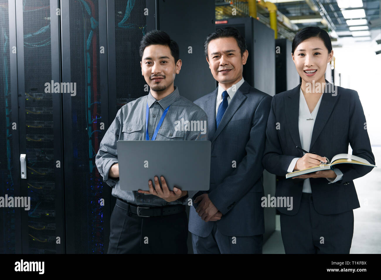 Technical personnel in the maintenance room inspection Stock Photo - Alamy