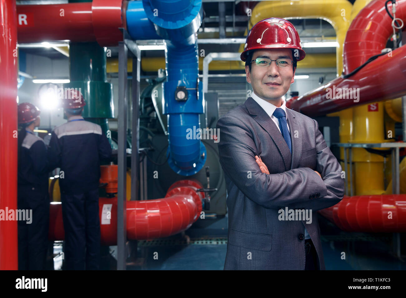 Technical personnel in the factory inspection Stock Photo - Alamy