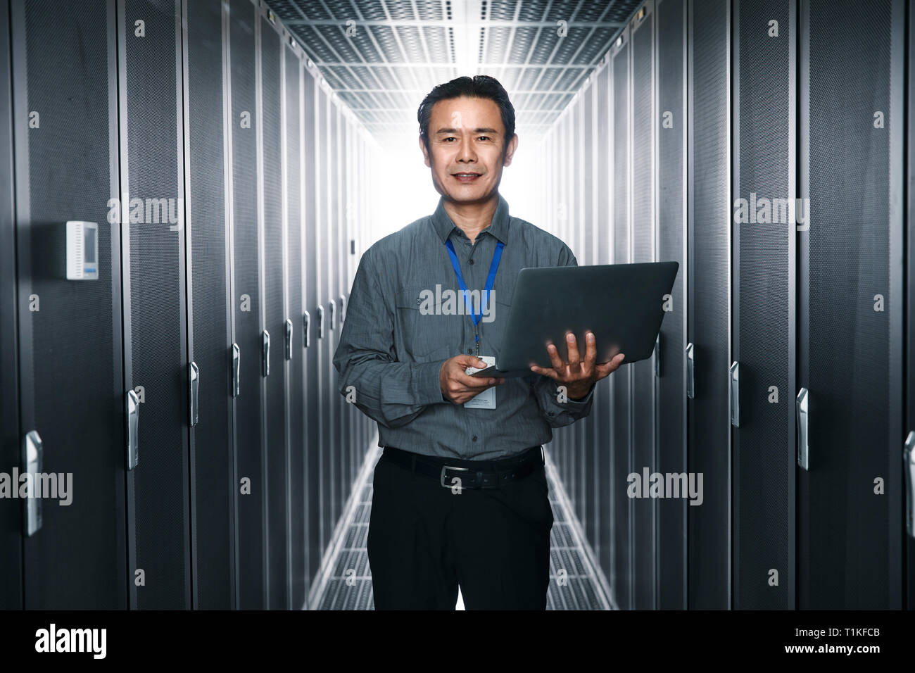 Technical personnel in the room Stock Photo - Alamy