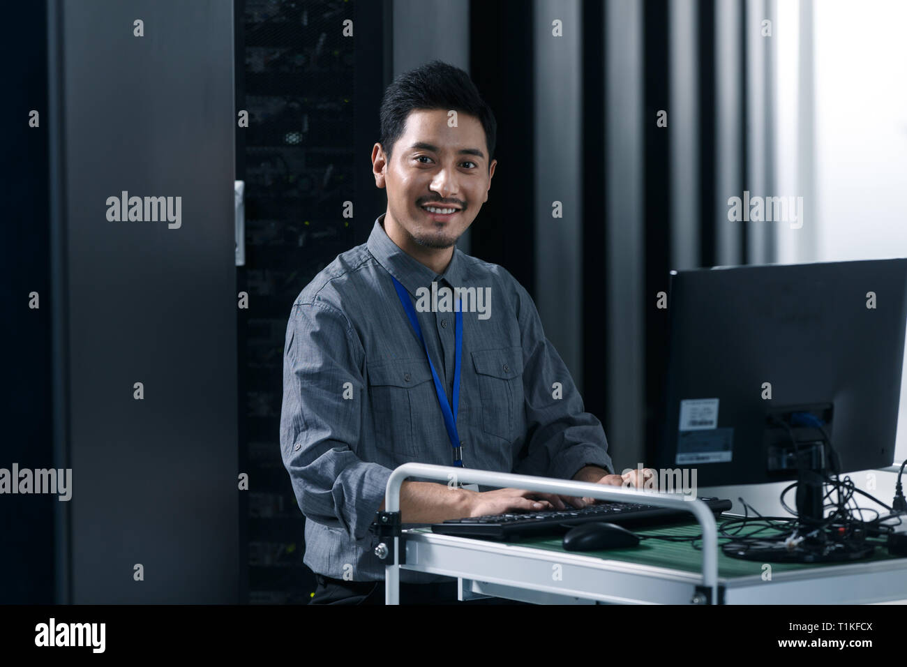 Technical personnel in the maintenance room inspection Stock Photo - Alamy