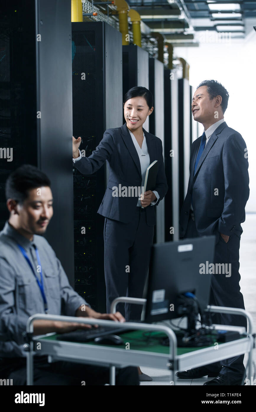 Technical personnel in the maintenance room inspection Stock Photo - Alamy