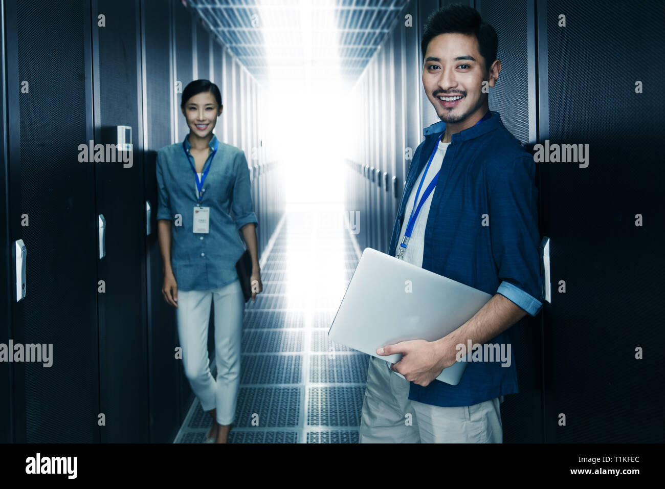 Technical personnel in the maintenance room inspection Stock Photo - Alamy