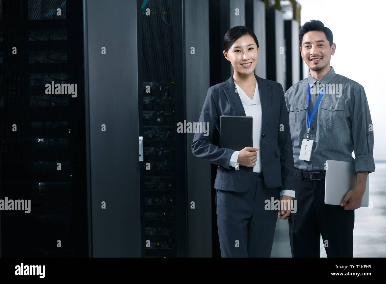Technical personnel in the room Stock Photo - Alamy