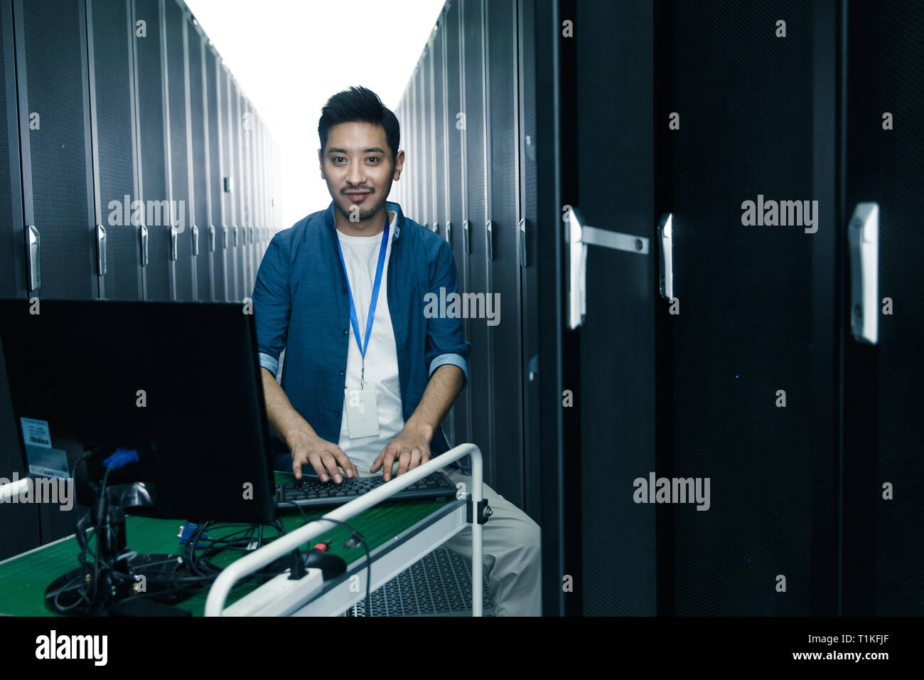 Technical personnel in the maintenance room inspection Stock Photo - Alamy