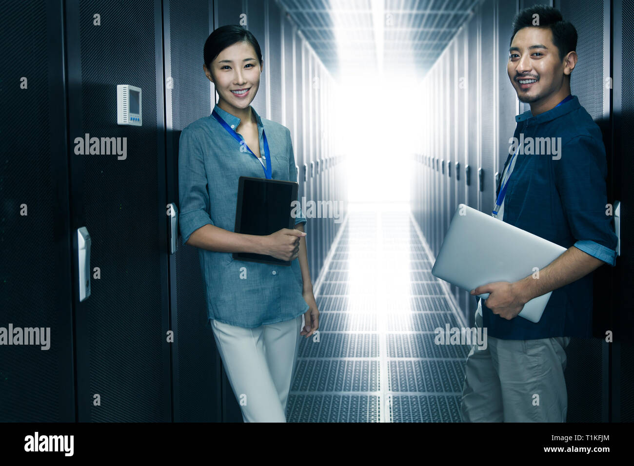 Technical personnel in the maintenance room inspection Stock Photo - Alamy