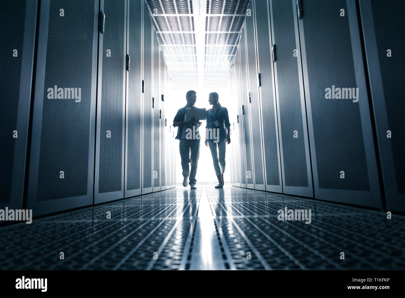 Technical personnel in the room Stock Photo - Alamy