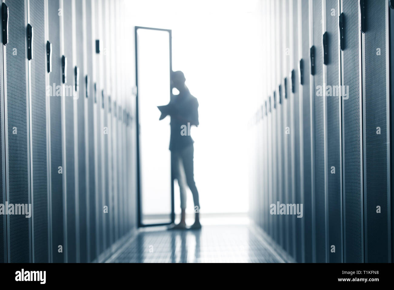 Technical personnel in the maintenance room inspection Stock Photo - Alamy