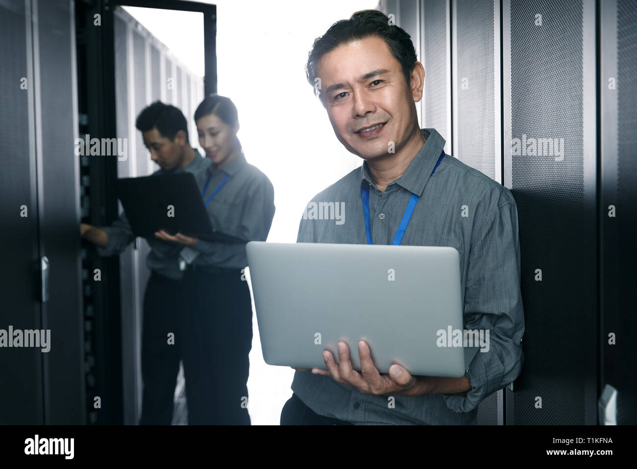 Technical personnel in the maintenance room inspection Stock Photo - Alamy