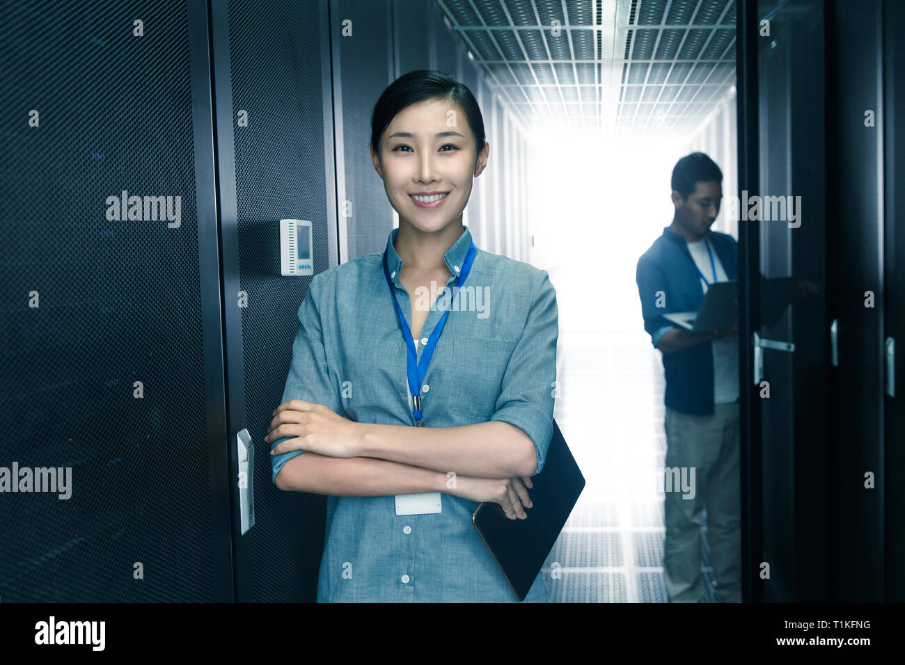 Technical personnel in the maintenance room inspection Stock Photo - Alamy