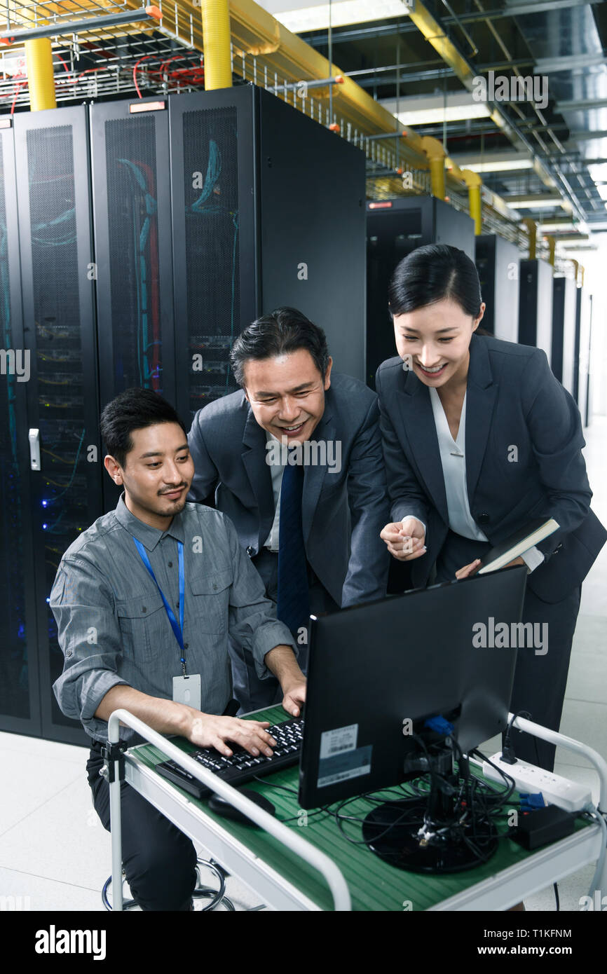 Technical personnel in the maintenance room inspection Stock Photo - Alamy