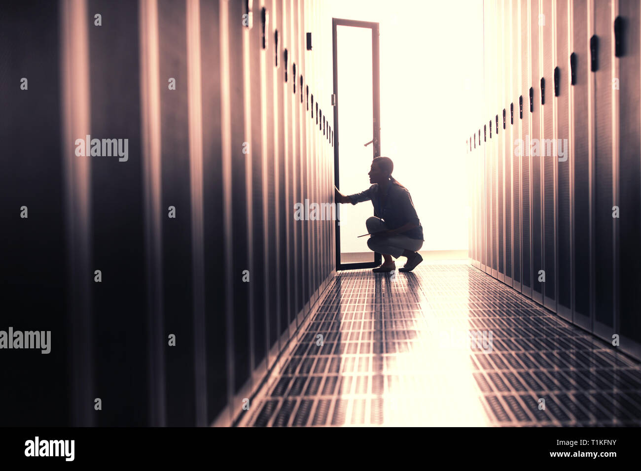 Technical personnel in the maintenance room inspection Stock Photo - Alamy