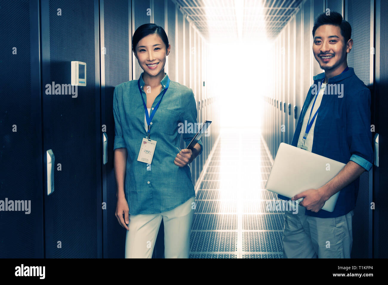 Technical personnel in the maintenance room inspection Stock Photo - Alamy