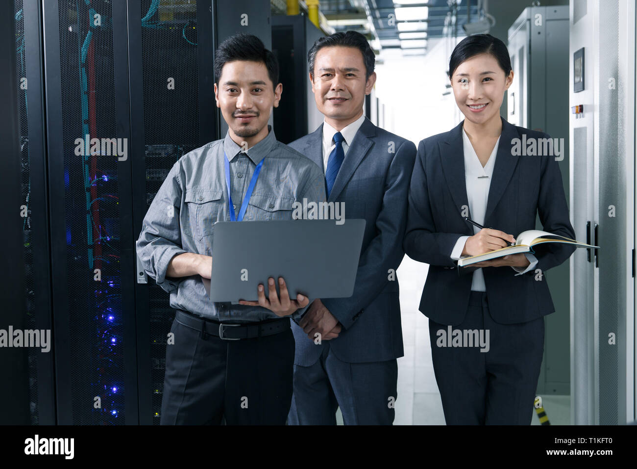 Technical personnel in the maintenance room inspection Stock Photo - Alamy
