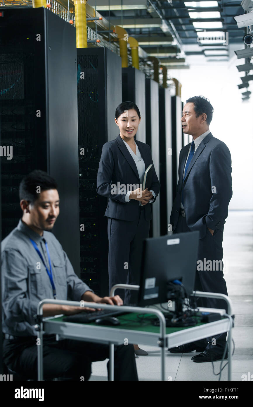 Technical personnel in the maintenance room inspection Stock Photo - Alamy