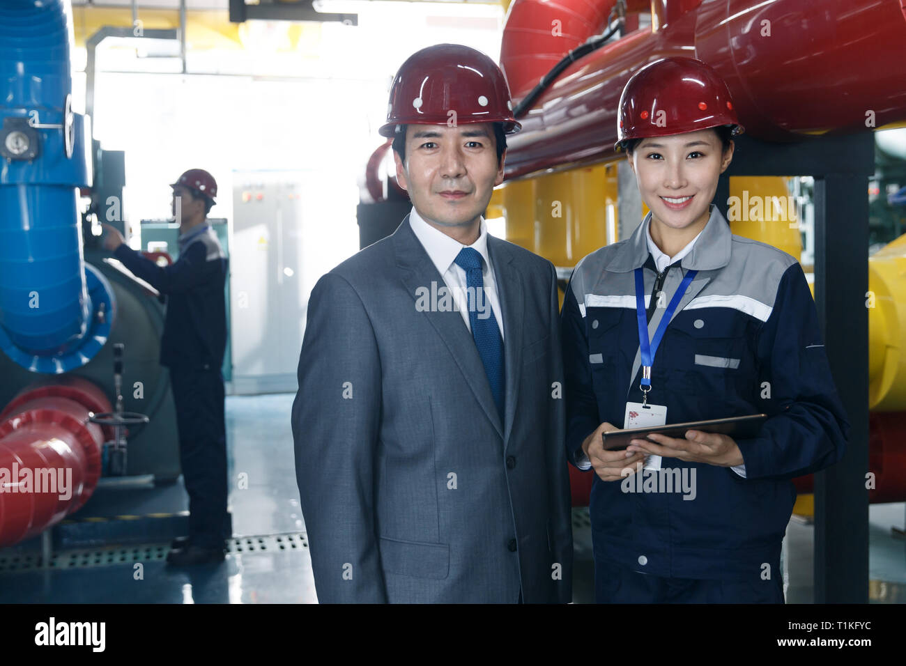 Technical personnel in the factory inspection Stock Photo - Alamy