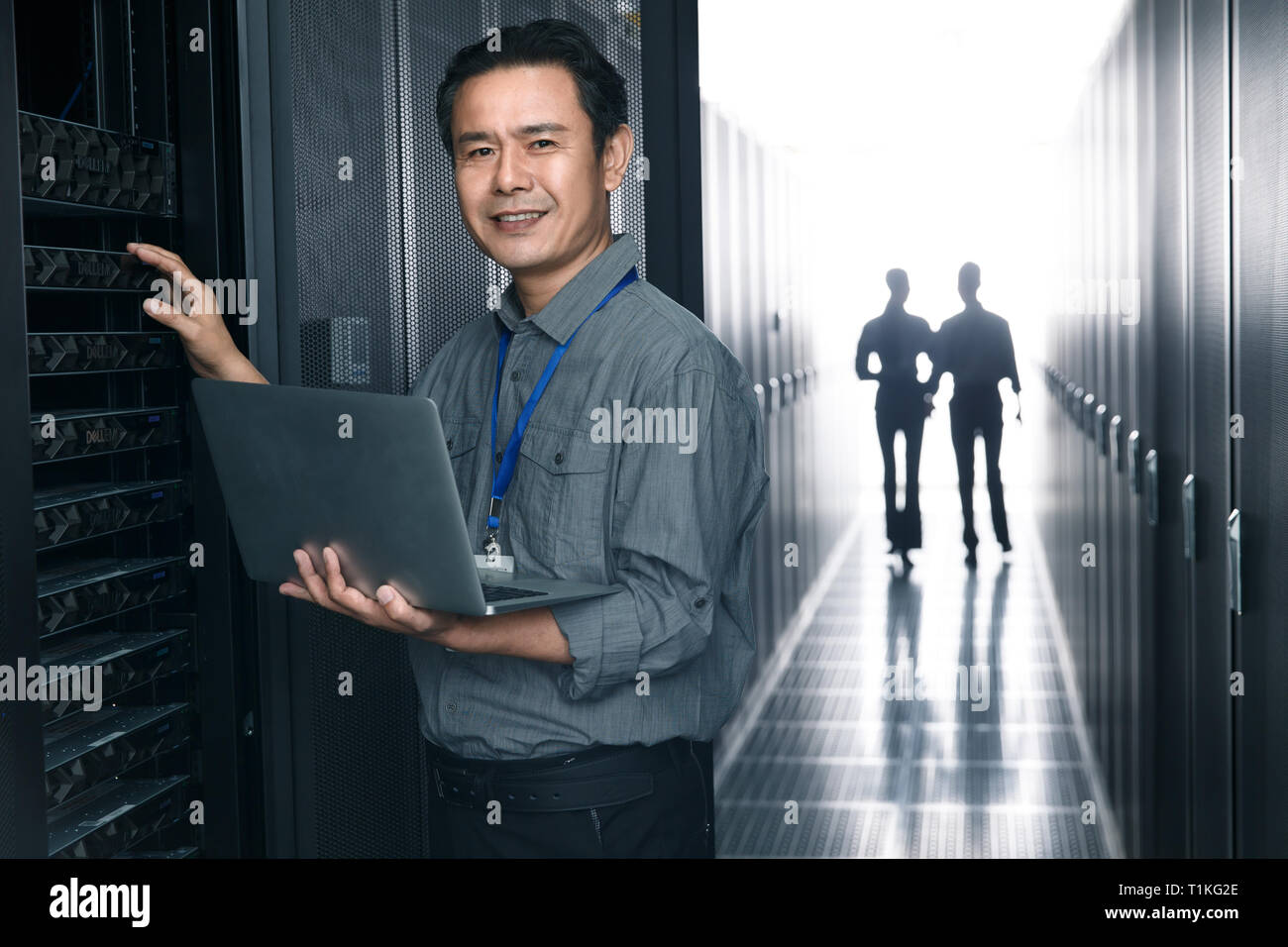 Technical personnel in the maintenance room inspection Stock Photo - Alamy