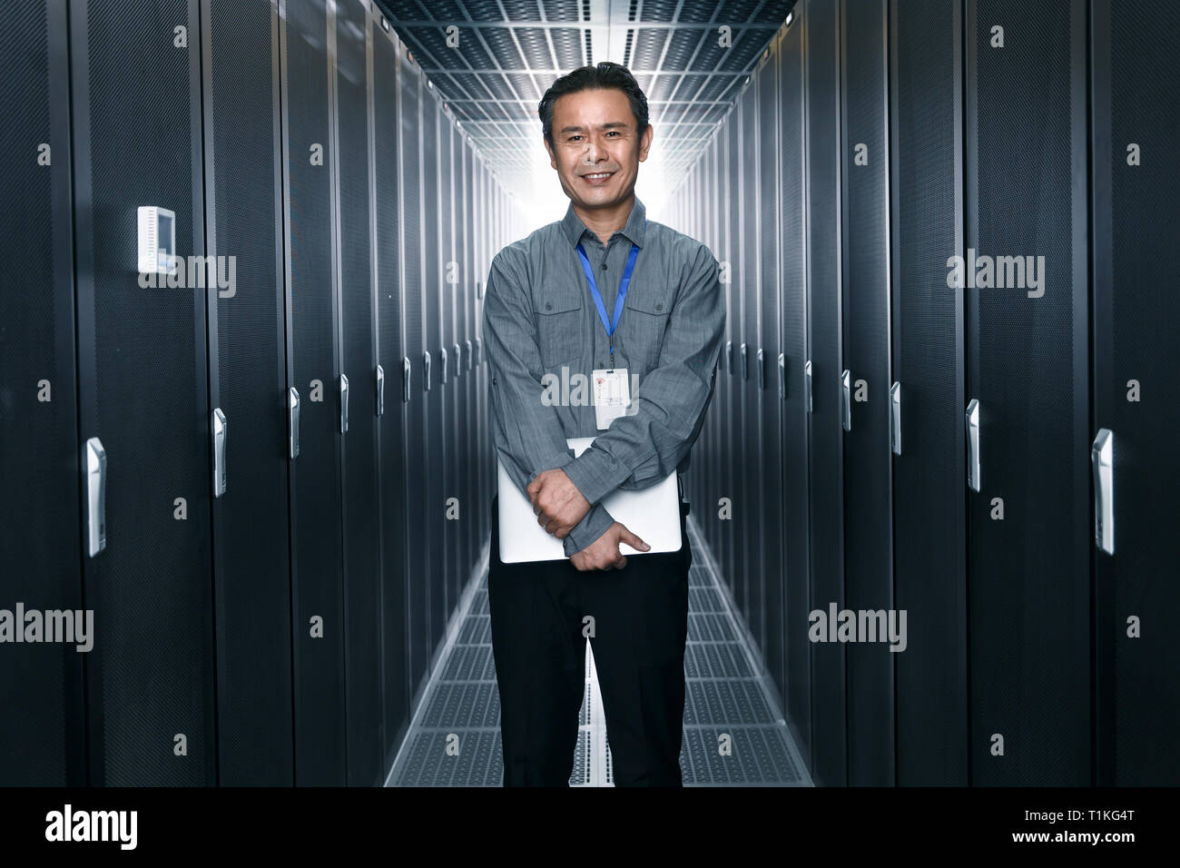 Technical personnel in the room Stock Photo - Alamy