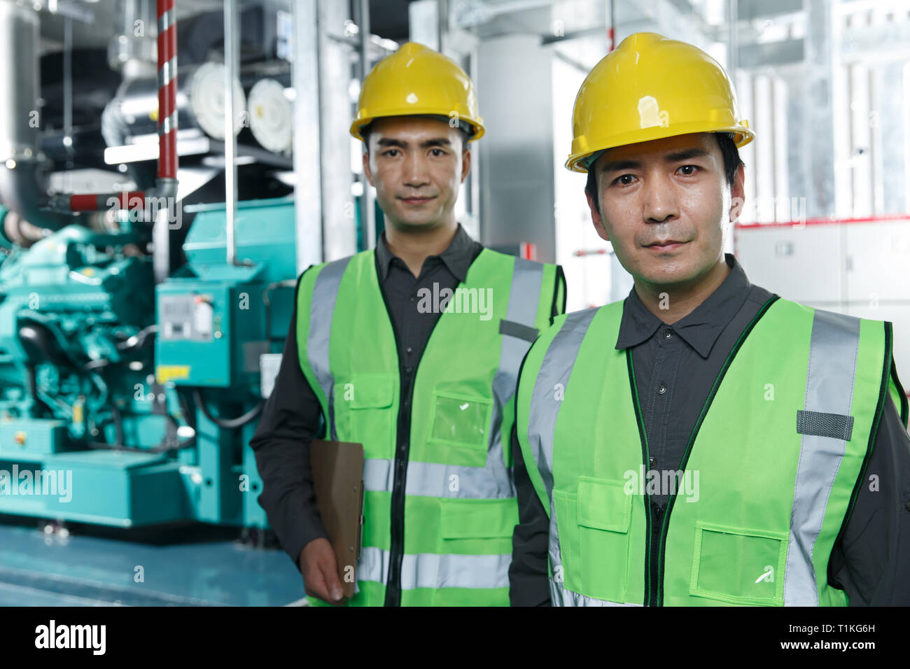 Technical personnel in the factory Stock Photo - Alamy