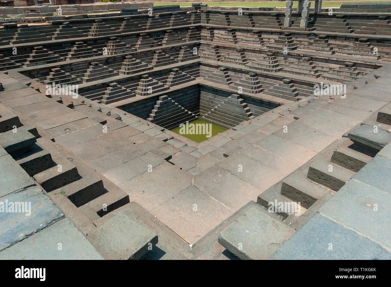Stepped well used by Royal at hampi,Karnataka,India,Asia Stock Photo ...