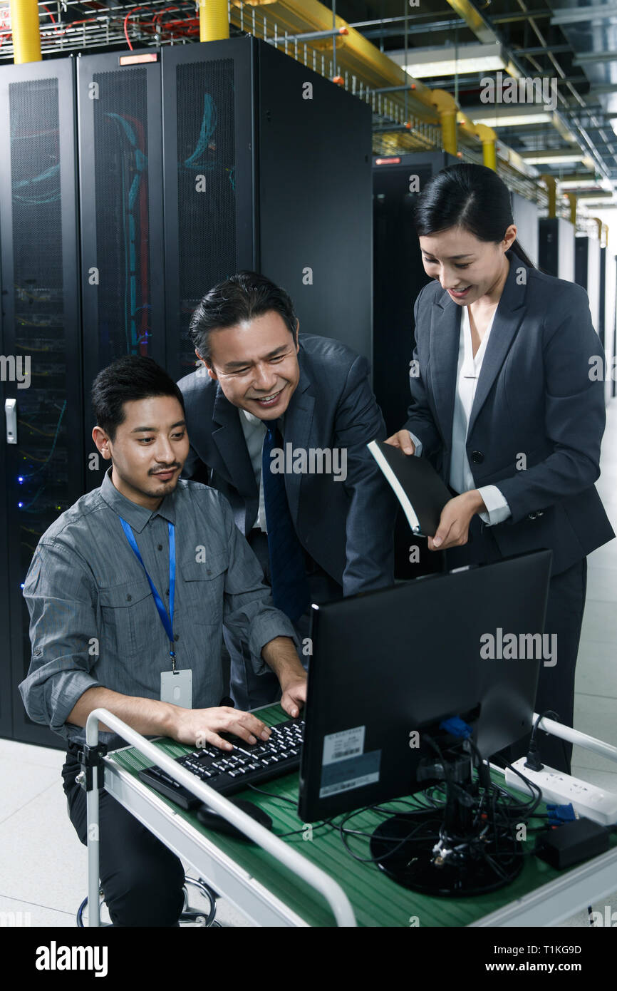 Technical personnel in the maintenance room inspection Stock Photo - Alamy