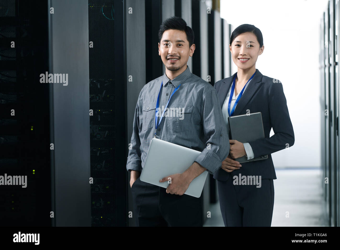 Technical personnel in the room Stock Photo - Alamy