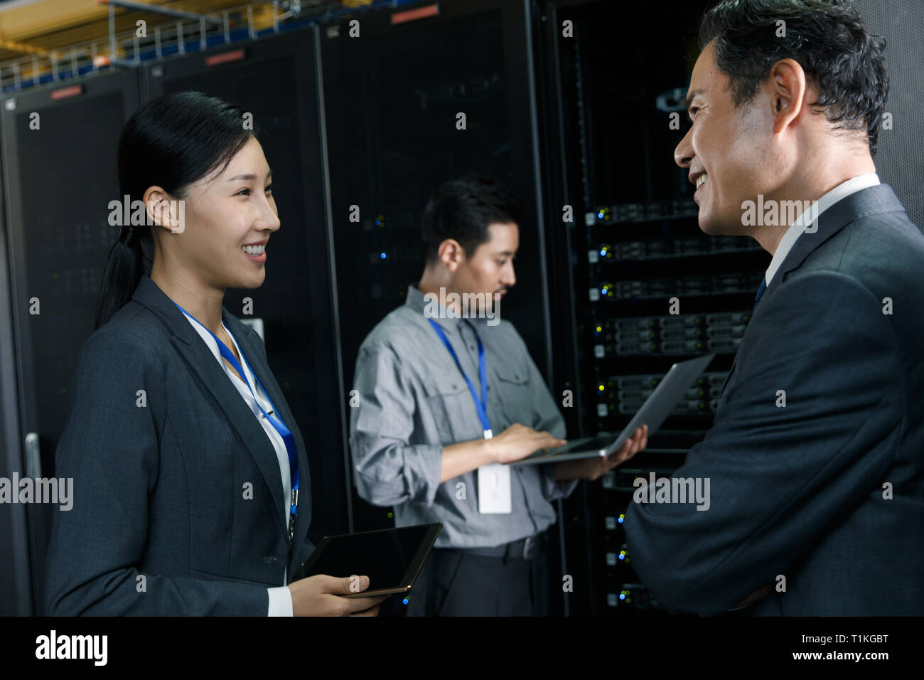 Technical personnel in the maintenance room inspection Stock Photo - Alamy