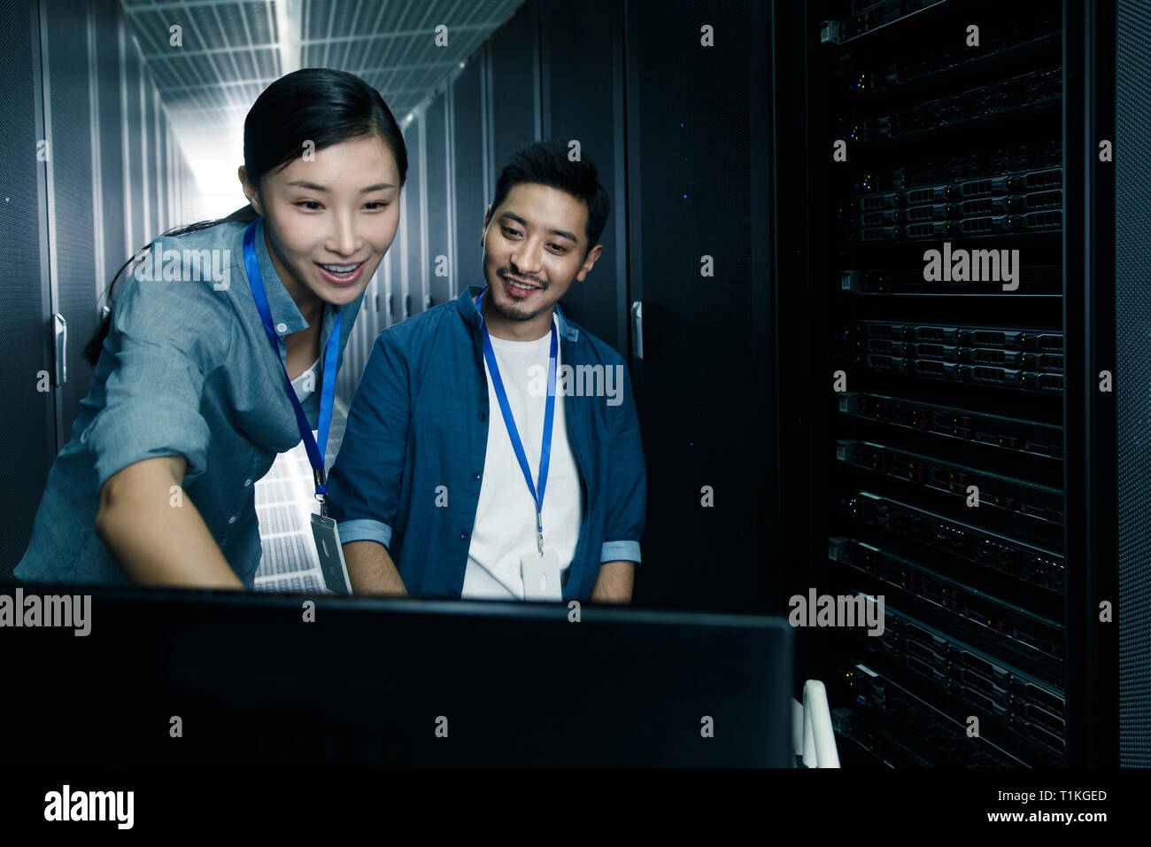 Technical personnel in the maintenance room inspection Stock Photo - Alamy