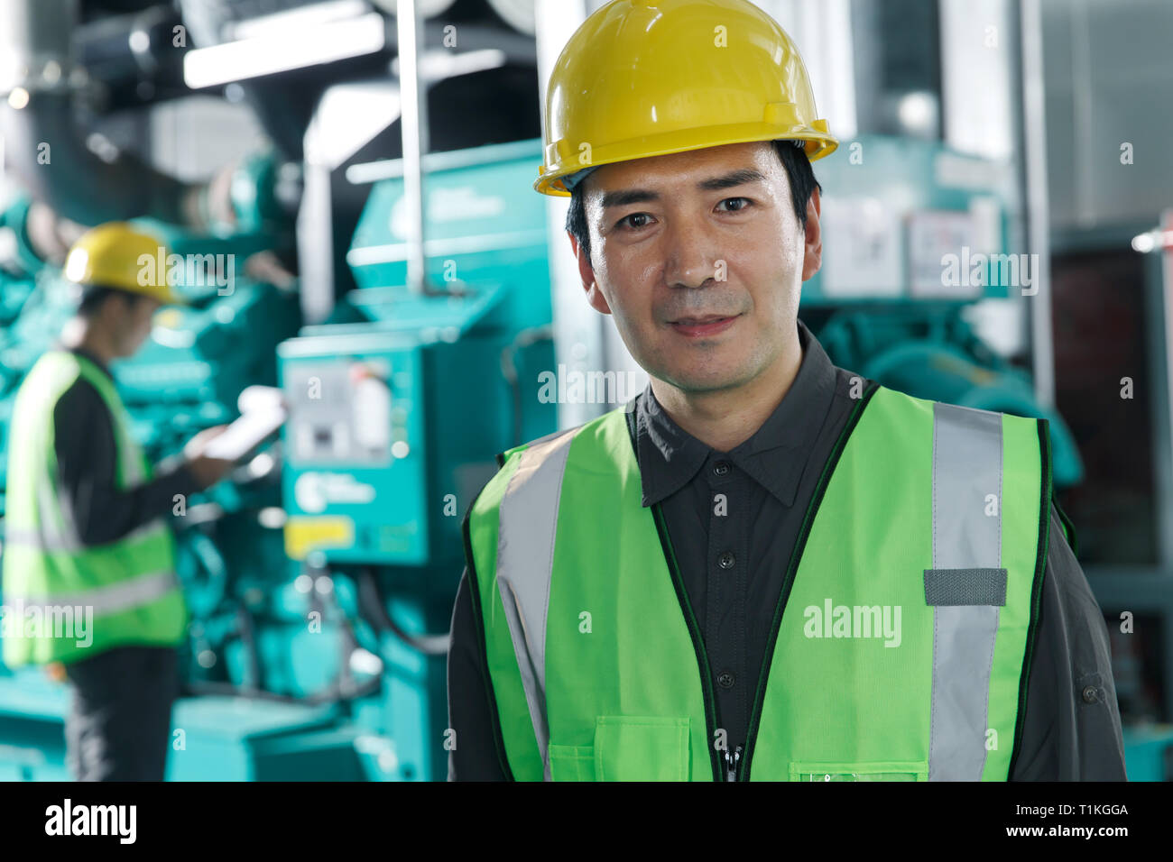 Technical personnel in the factory Stock Photo - Alamy
